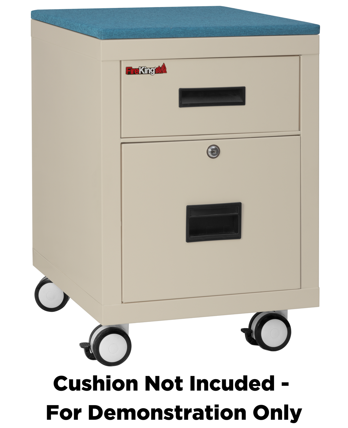 FireKing Mobile Pedestal Legal/Letter File Cabinet - 1-Hour Fire Rated
