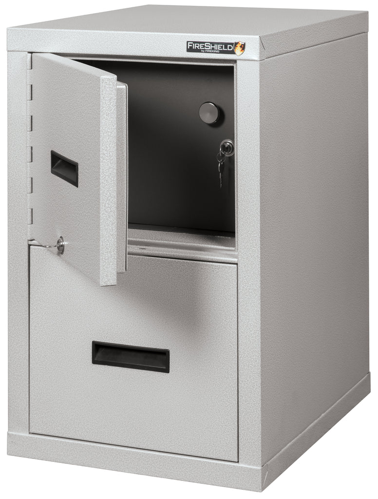 File cabinet with hidden safe store