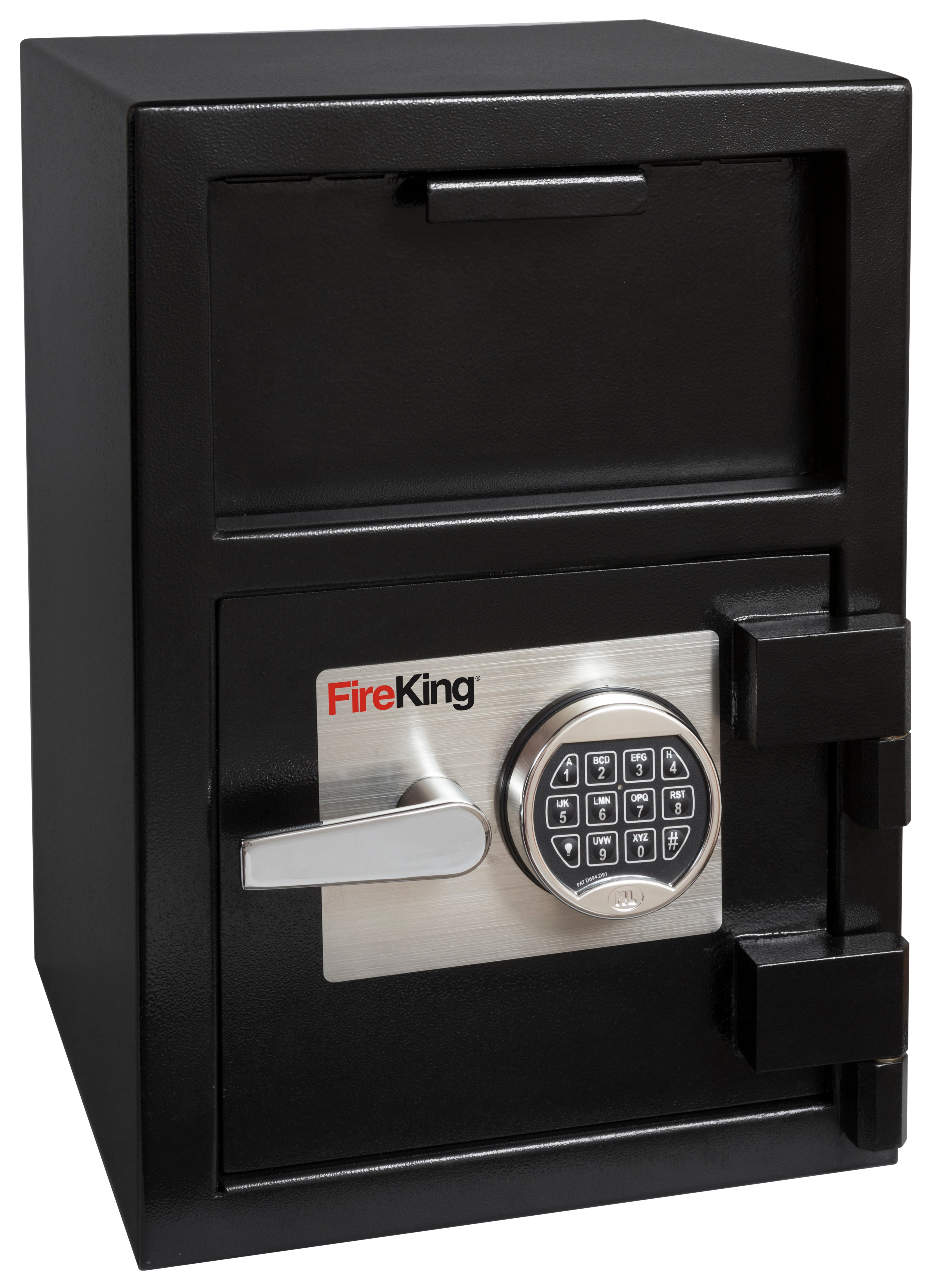 FireKing Depository Safe - High Security Lock with Drop Slot - 2 Sizes
